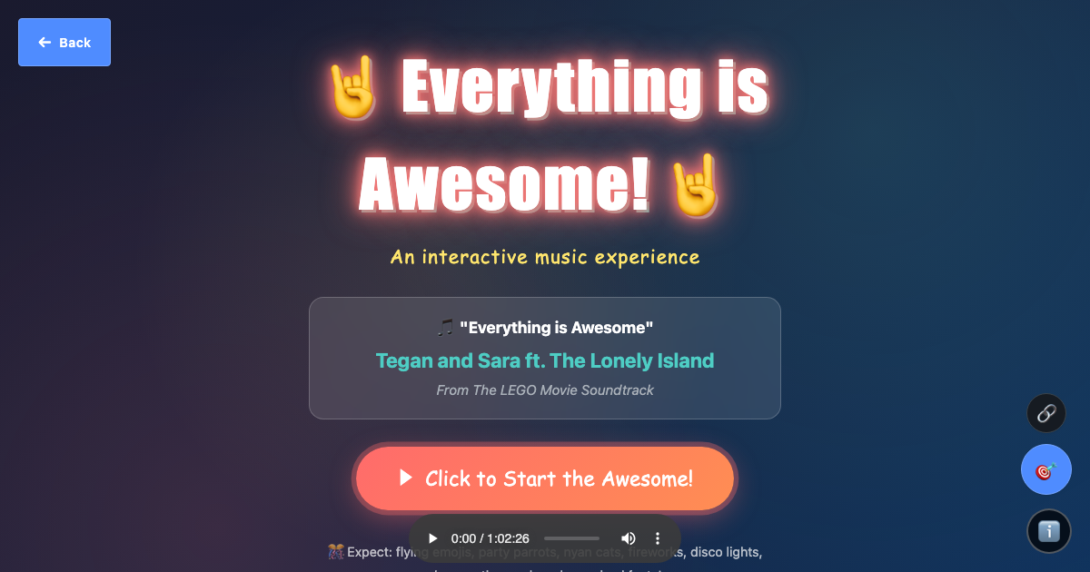 🤘 Everything is Awesome! - Interactive Fun Experience | Joe Heyming